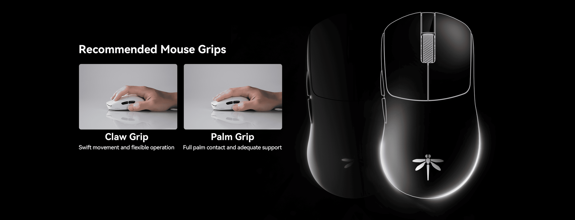 VGN Dragonfly Y2 Ultra-Lightweight Wireless Mouse