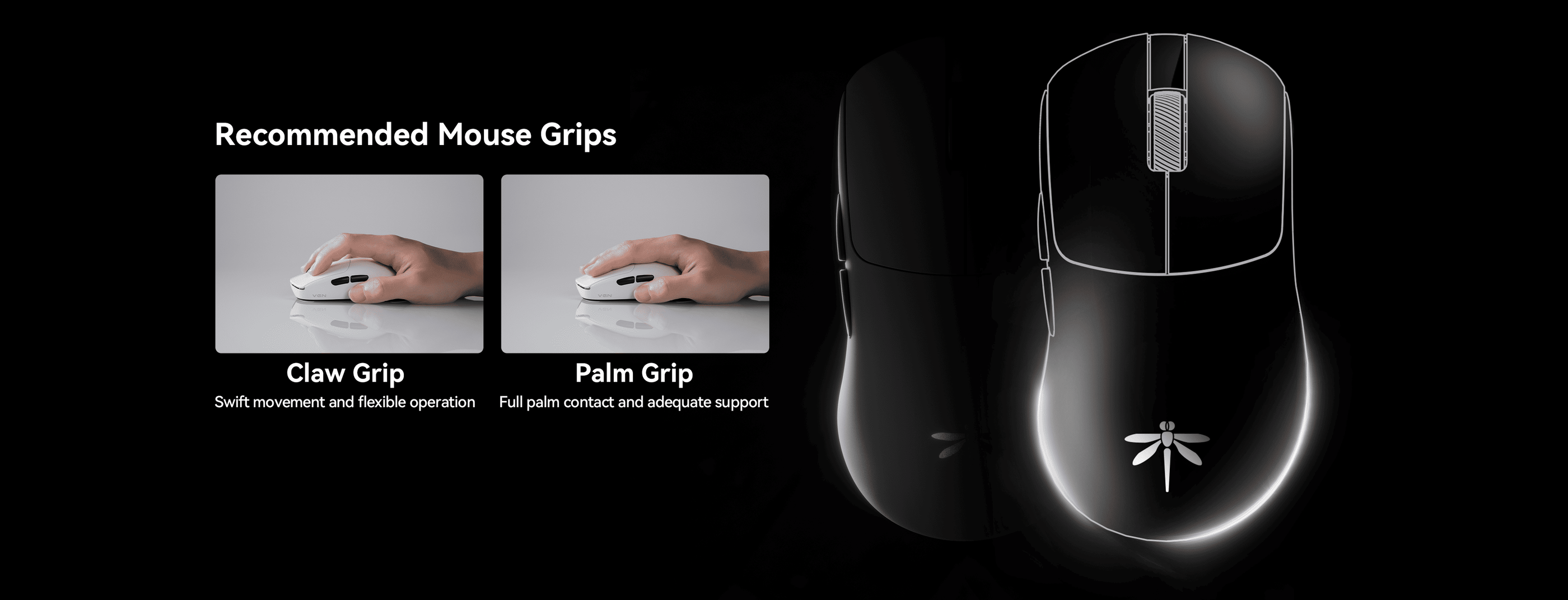 VGN Dragonfly Y2 Ultra-Lightweight Wireless Mouse