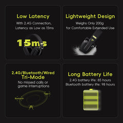 VGN VXE Siren V1 Tri-Mode Lightweight Gaming Headset