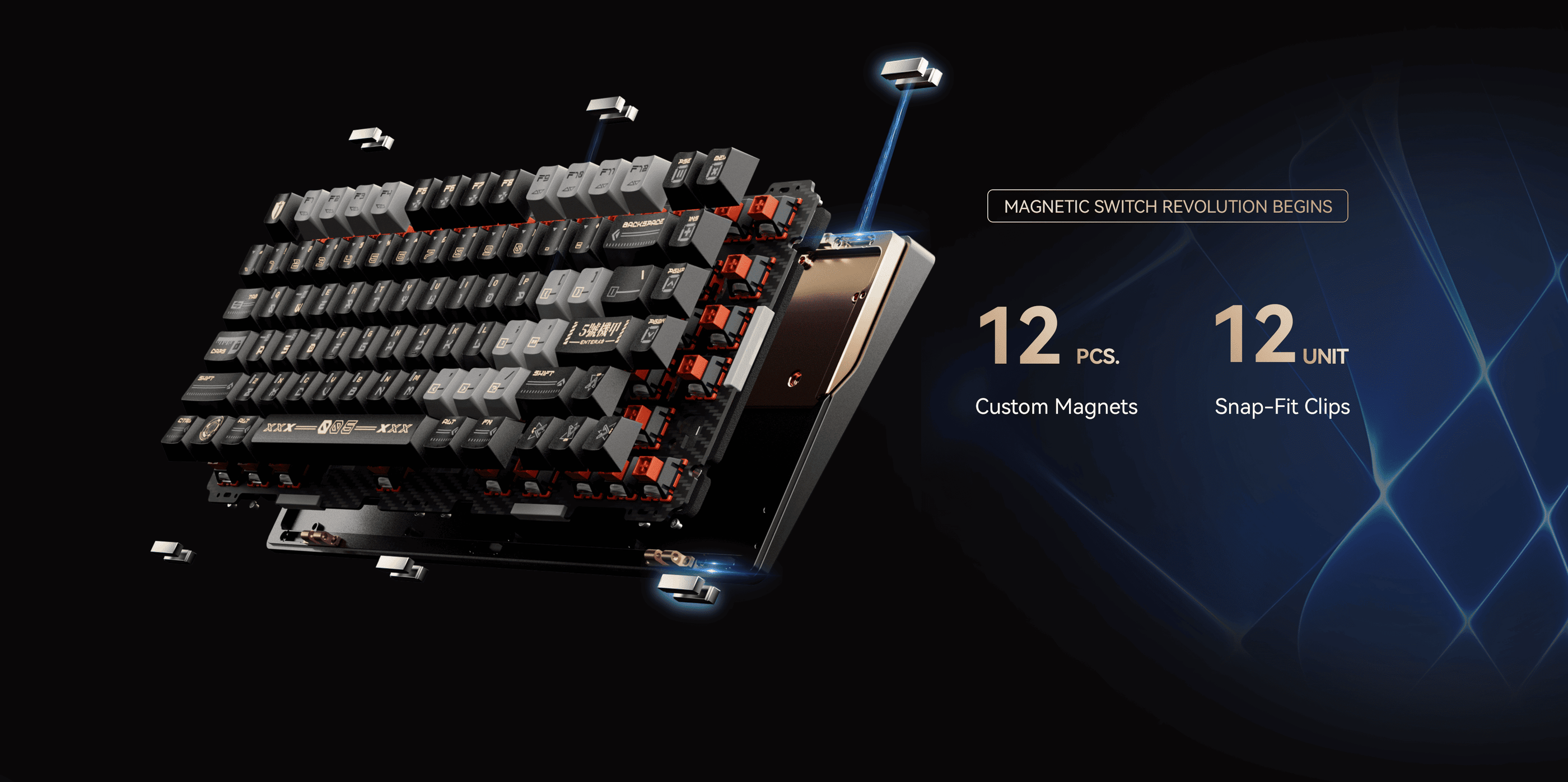 VGN FLASH 75HE Aluminum Magnetic Switch Keyboard