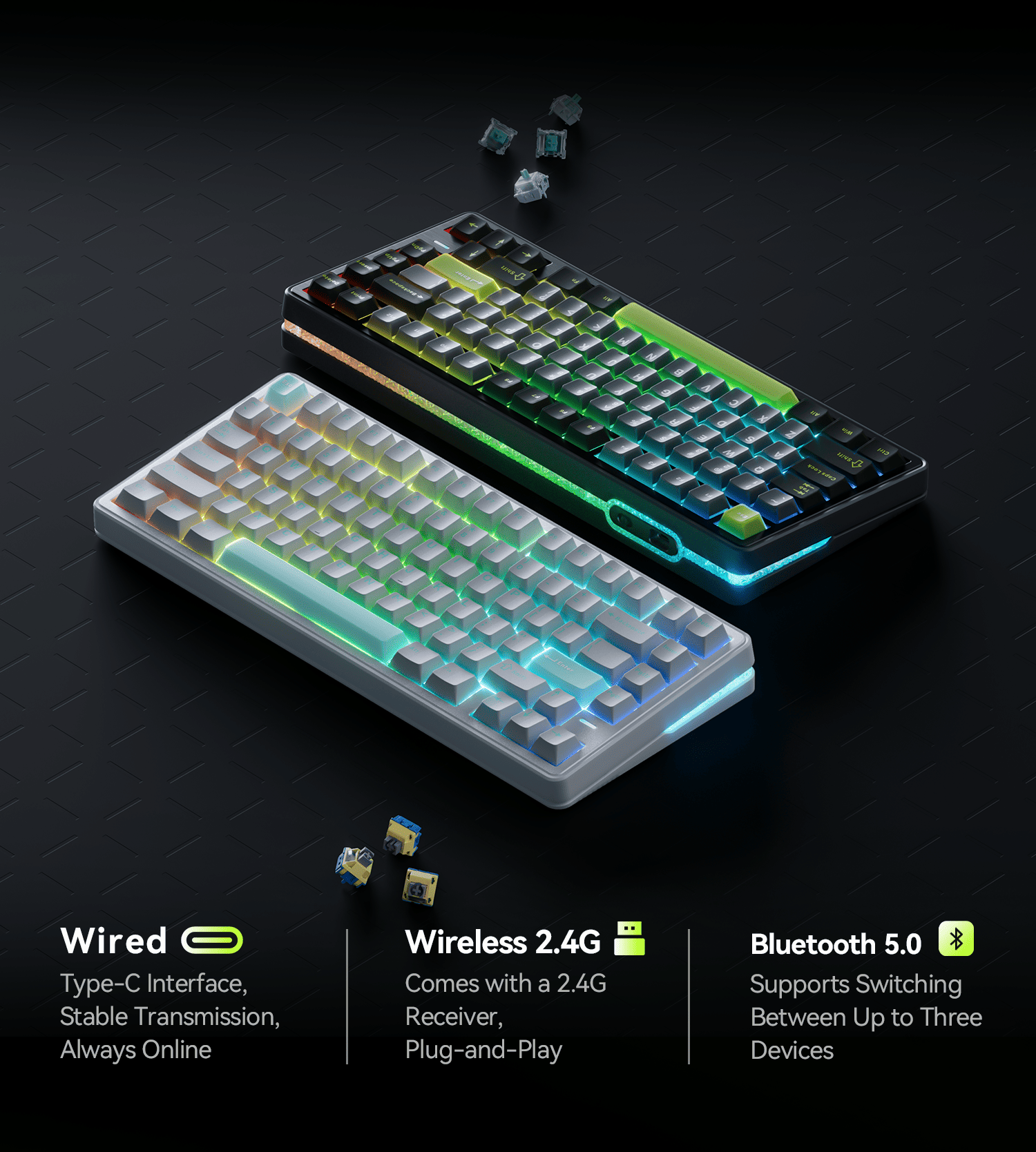 VGN Neon Esports Wireless Magnetic Switch Keyboard