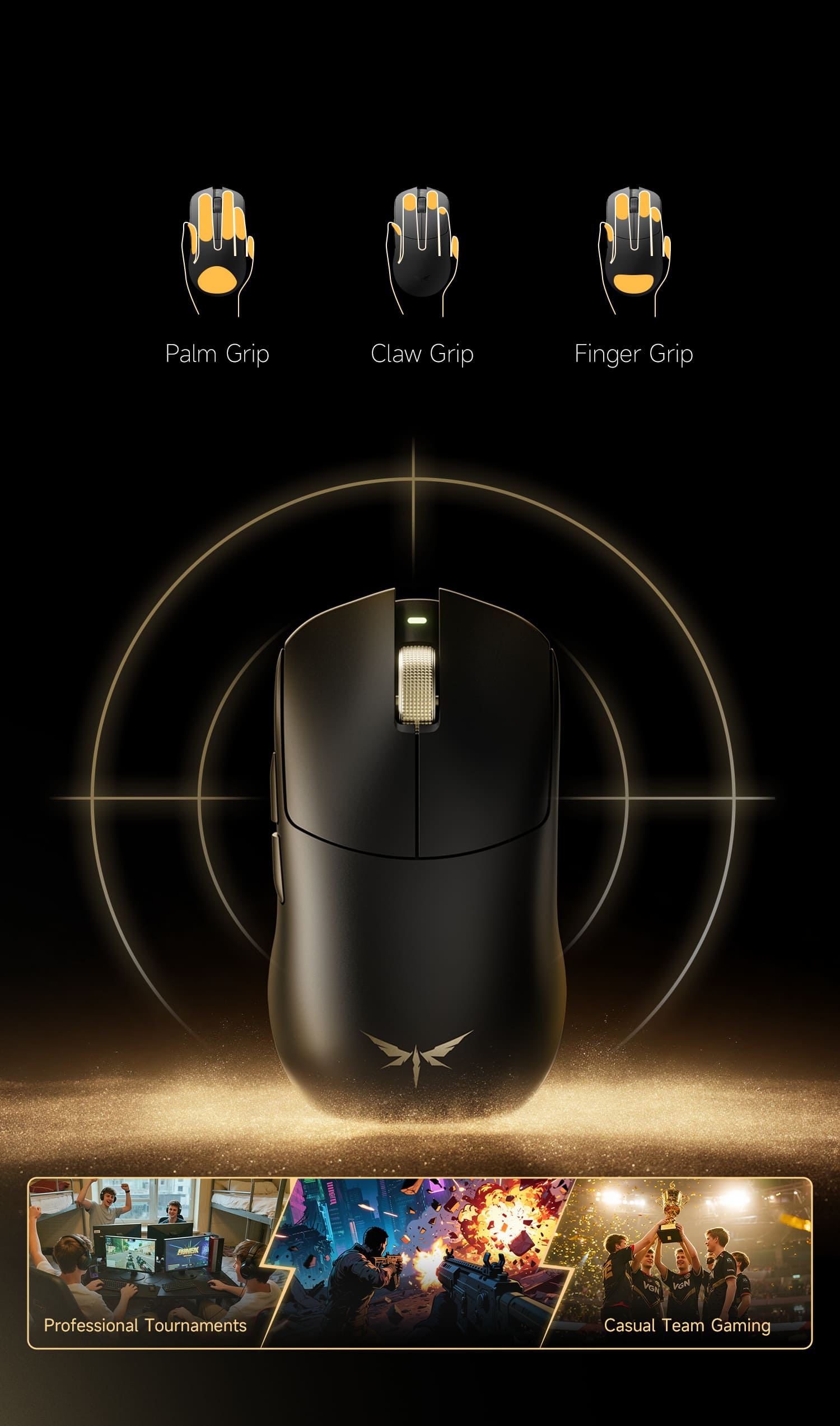 VGN Dragonfly F2 Ultra-Lightweight Wireless Mouse