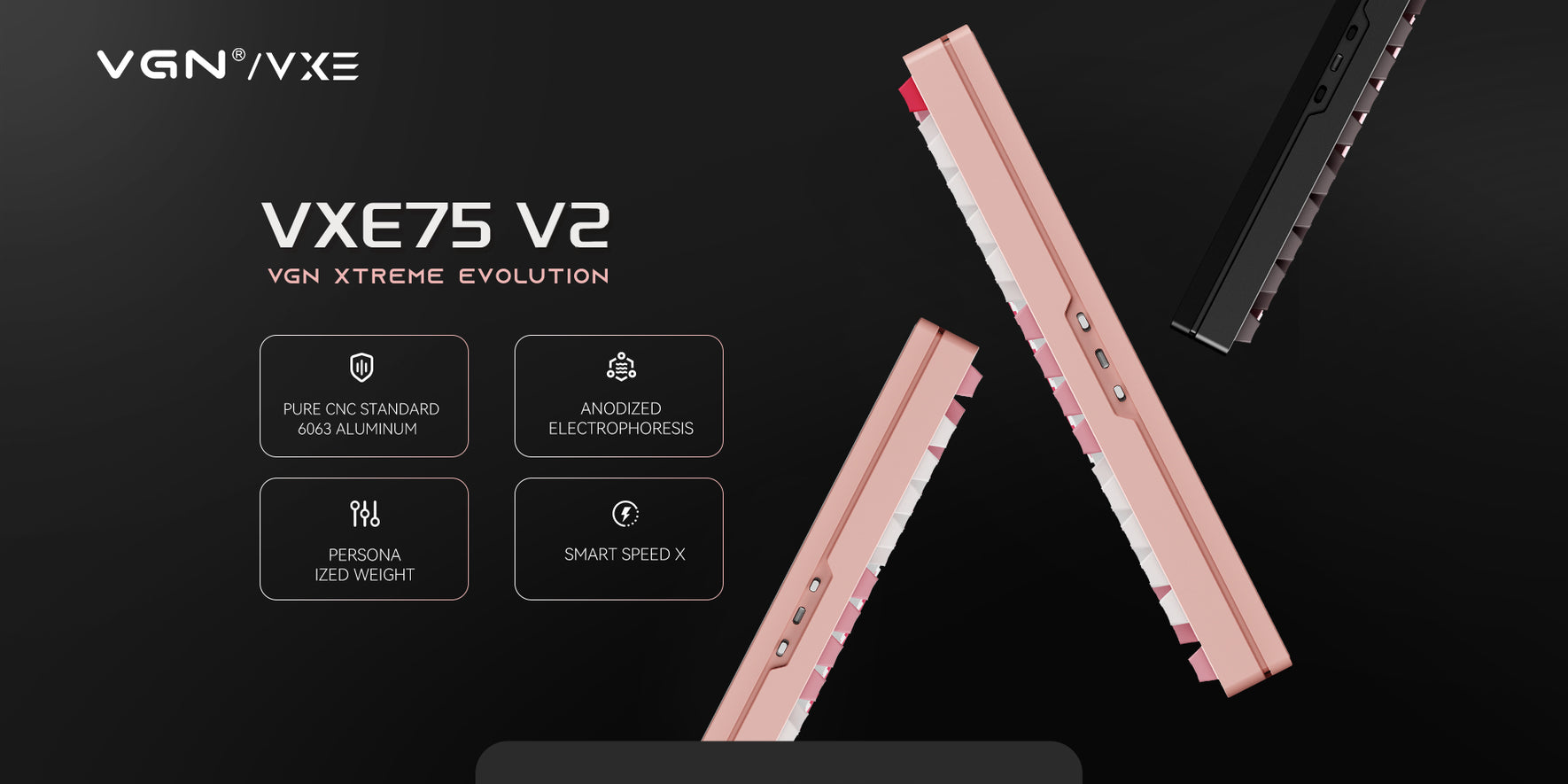 VGN VXE75 V2 Wireless Aluminum Mechanical Keyboard