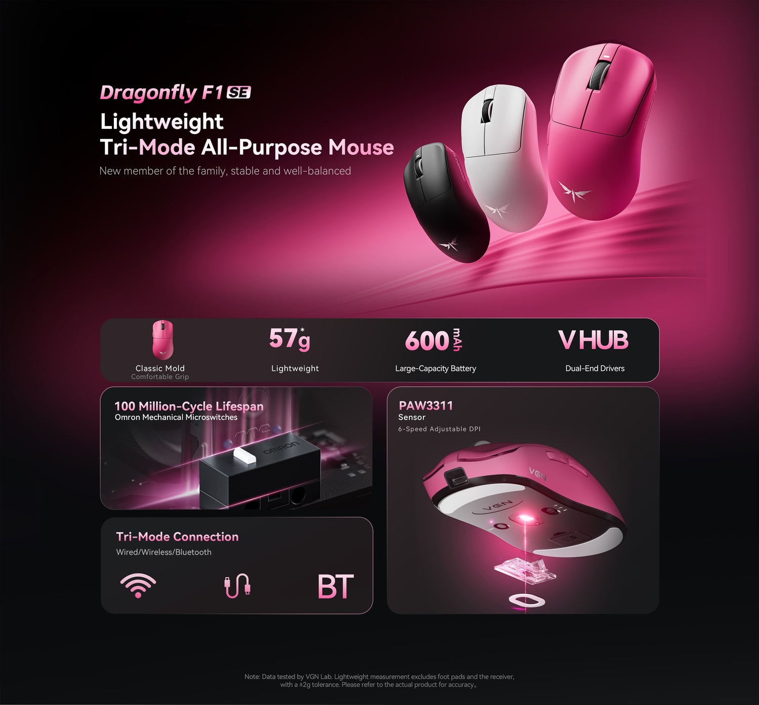 VGN Dragonfly F1 SE Wireless Mouse