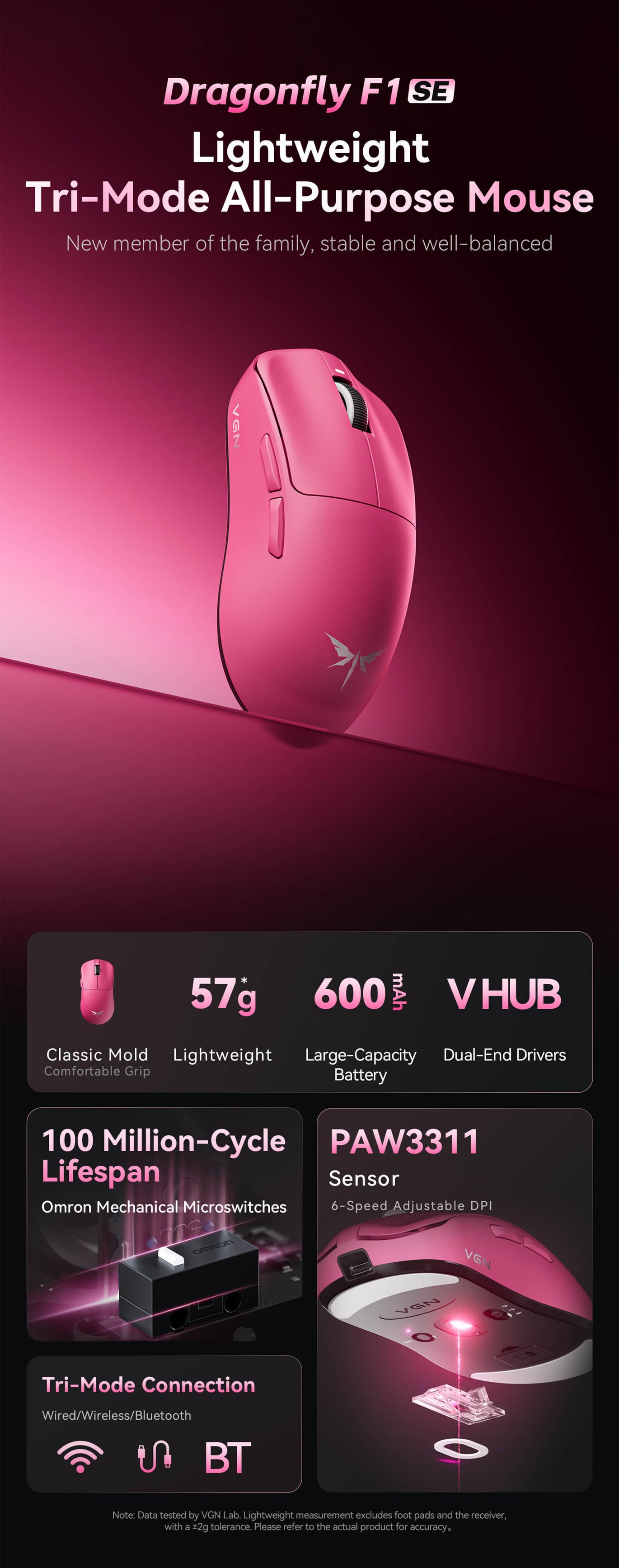 VGN Dragonfly F1 SE Wireless Mouse