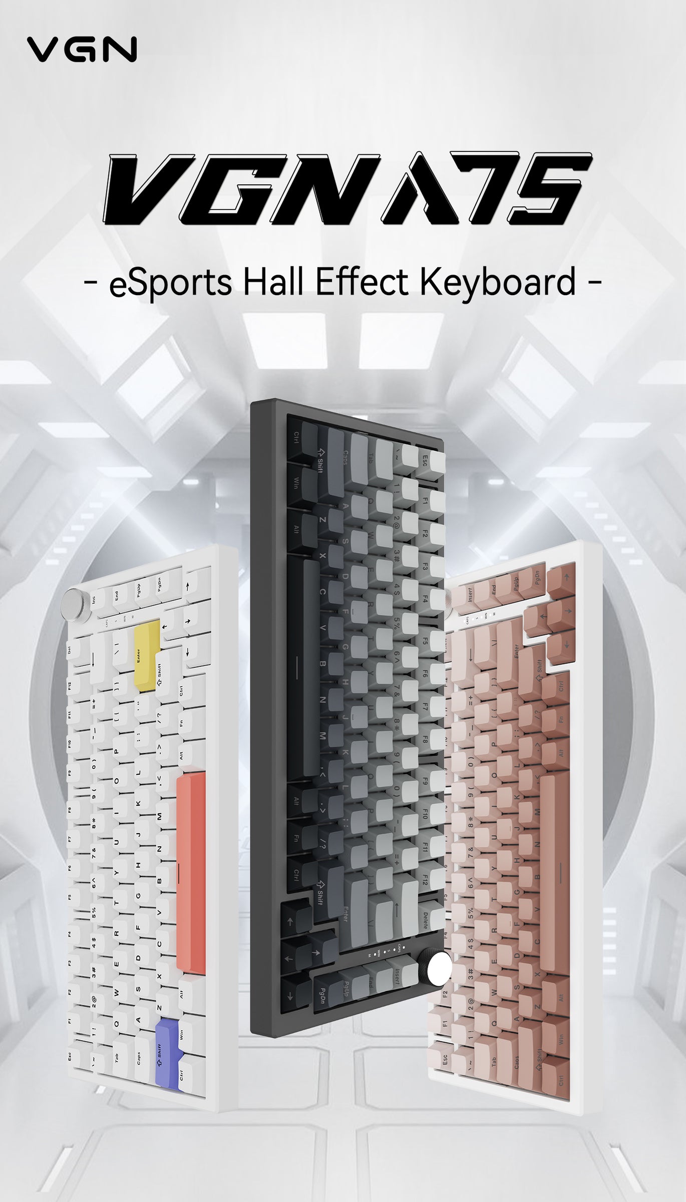 VGN A75 eSports Hall Effect Gasket-Mount Keyboard