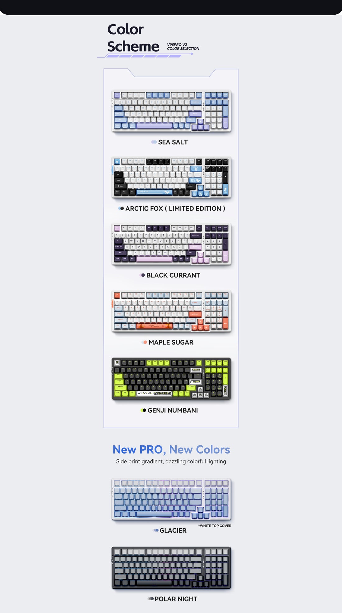 VGN V98 Pro V2 Wireless Mechanical Keyboard – OZO Keyboards