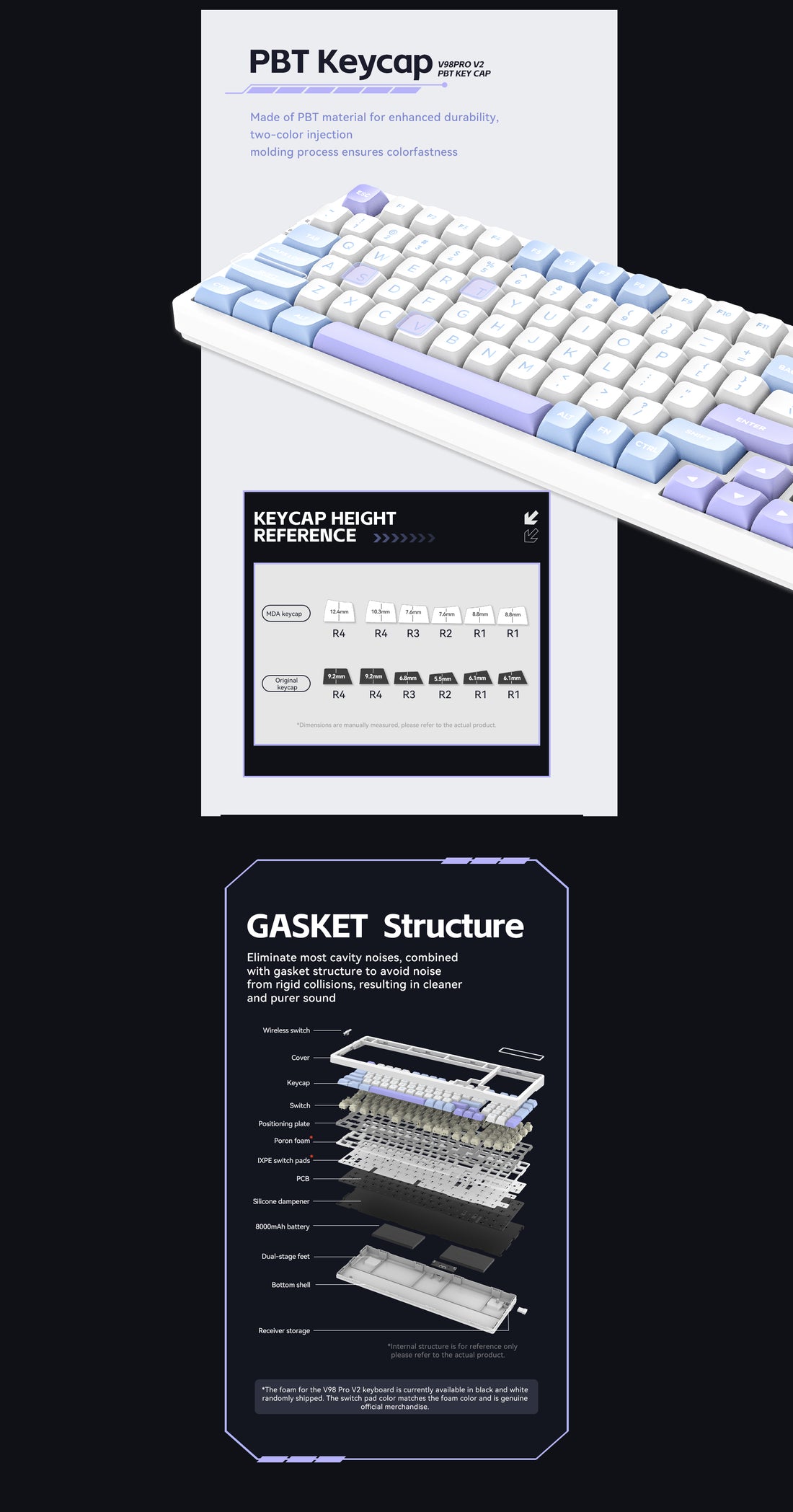 VGN V98 Pro V2 Wireless Mechanical Keyboard