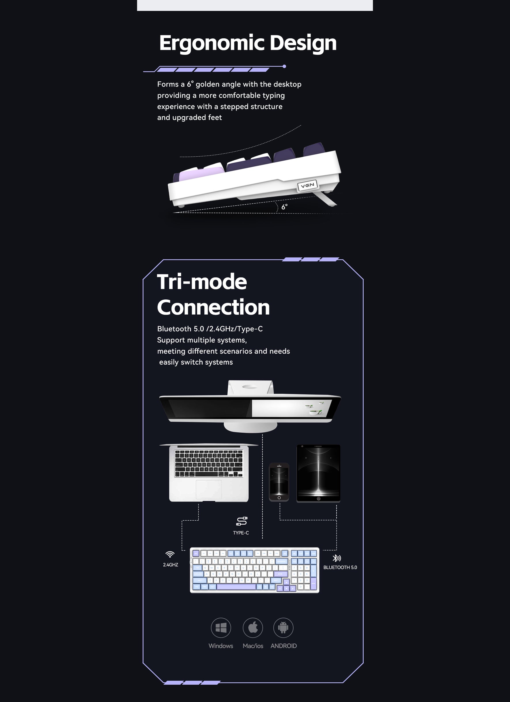 VGN V98 Pro V2 Wireless Mechanical Keyboard