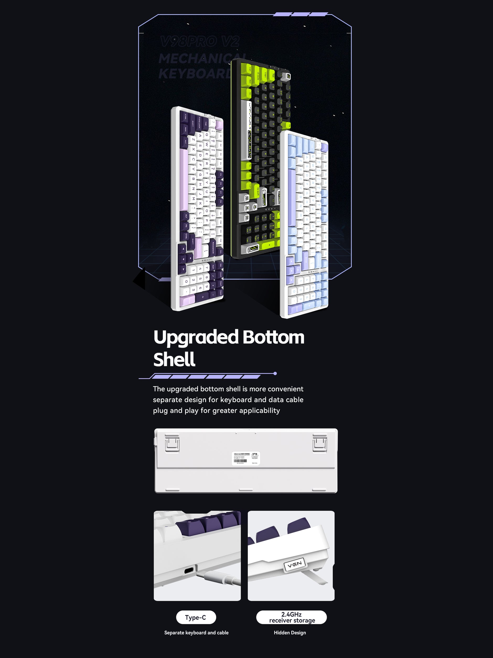 VGN V98 Pro V2 Wireless Mechanical Keyboard