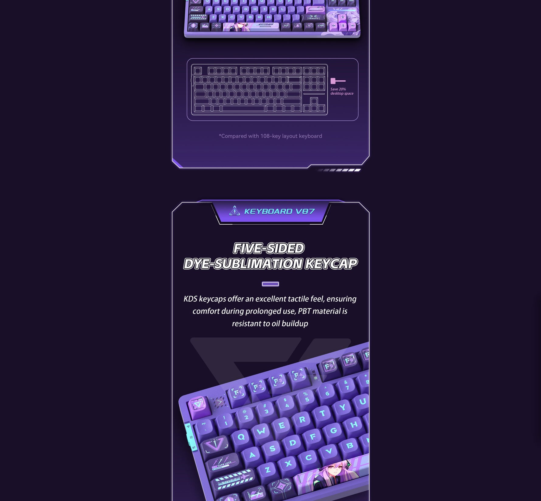 VGN V87 Wireless Mechanical Gaming Keyboard